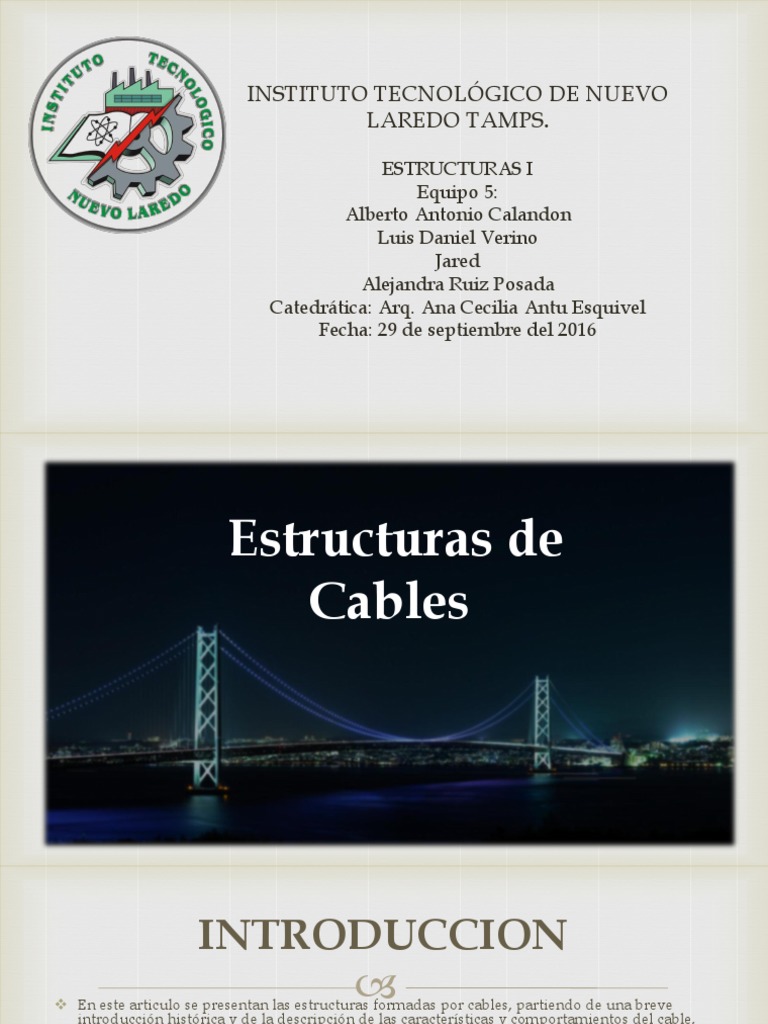 EXPOEstructuras de Cables | PDF | Fundación (Ingeniería) | Puente