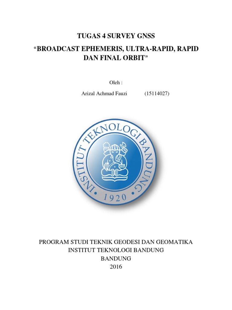 Karakteristik Broadcast Ephemeris GNSS | PDF