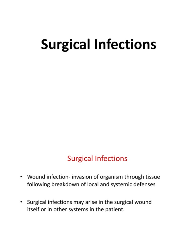 Surgical_Infections.ppt | Surgery | Infection