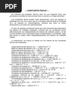 Constantes Físicas | PDF