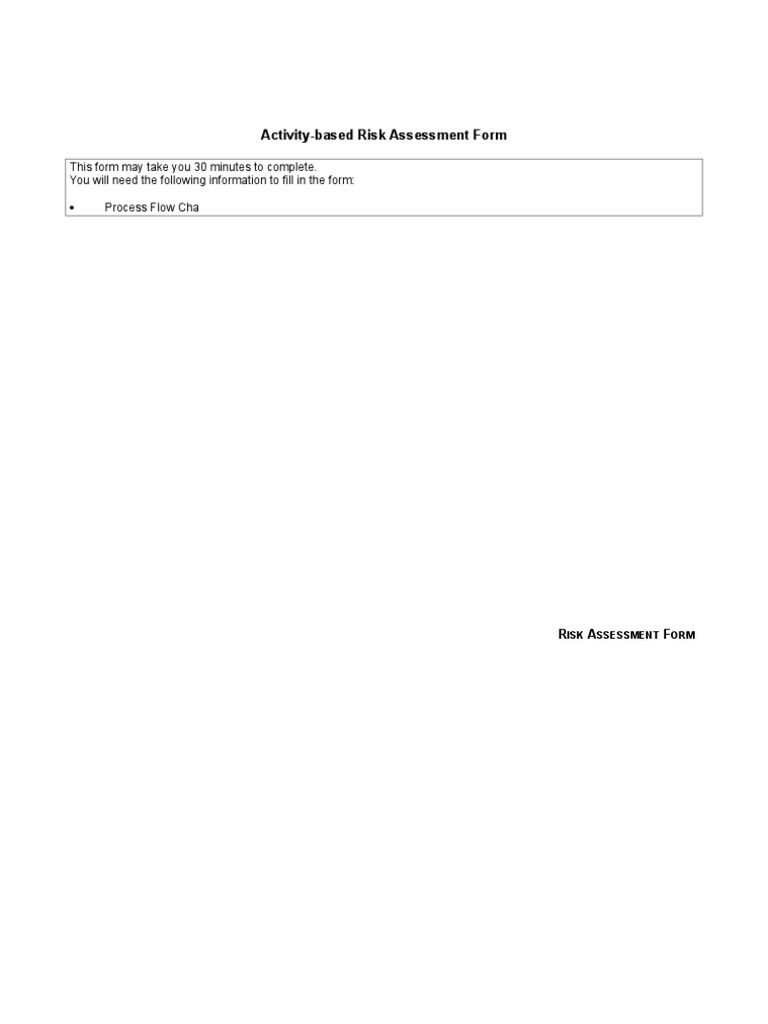 Activity Based Form | PDF