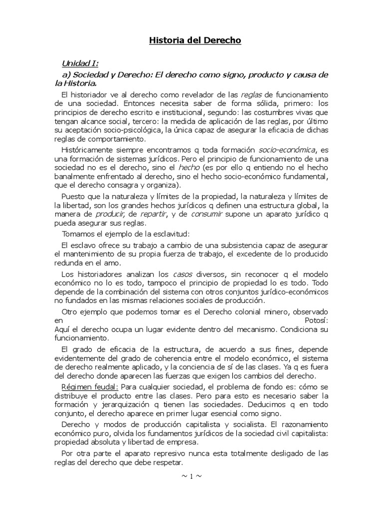 5resumen Historia Del Derecho Cat. Nadalini (Version 3) | PDF | Tabú ...