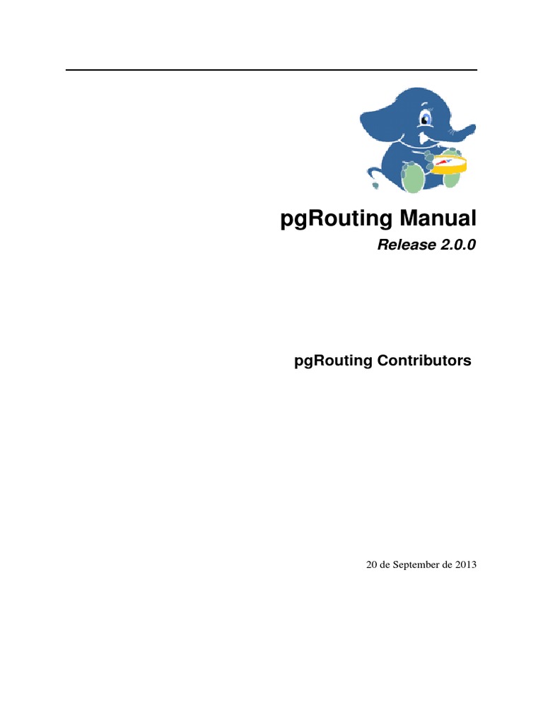 Pgrouting Manual: Release 2.0.0 | PDF | Parameter (Computer Programming) | Computer Data