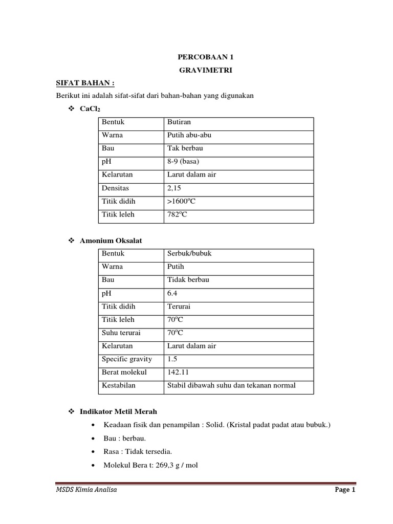 Msds | PDF | Memasak, Makanan, & Anggur