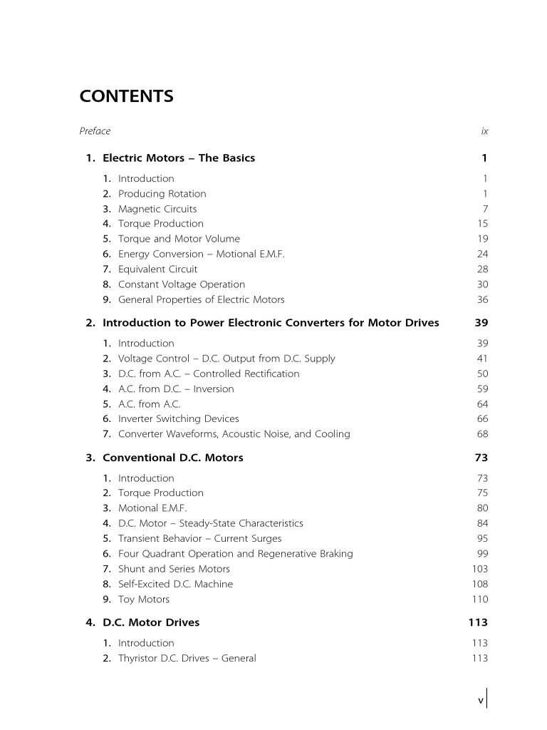 Electric Motors - The Basics 1 | PDF | Electric Motor | Power Inverter