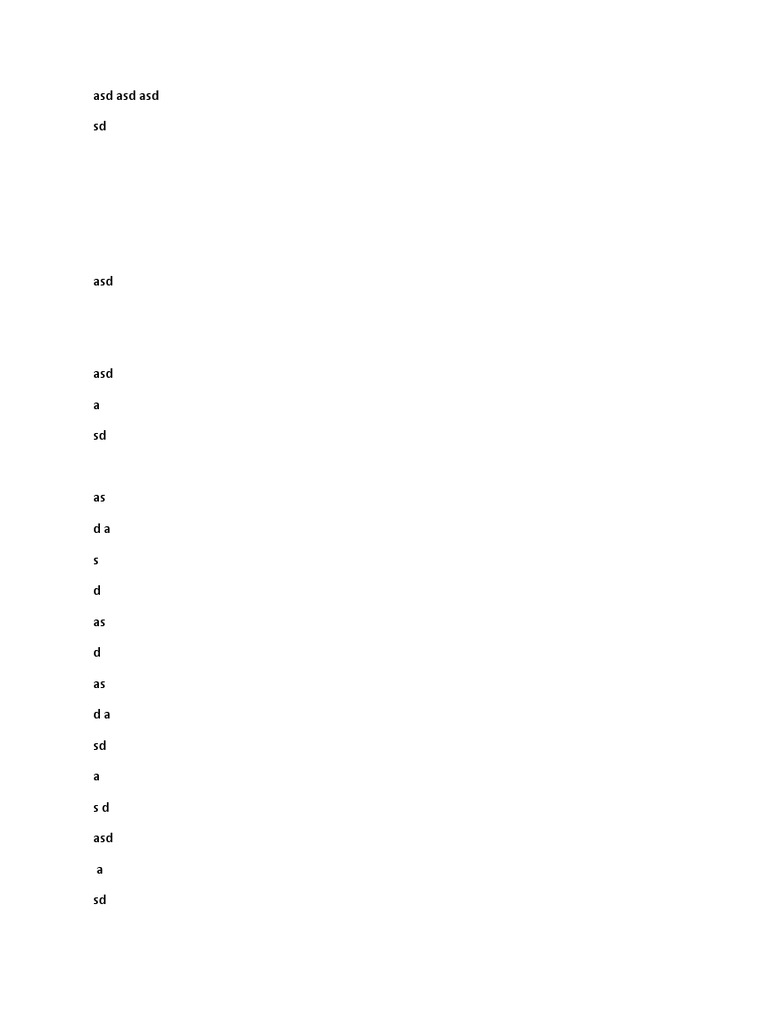 Asd Asd Asd SD | PDF