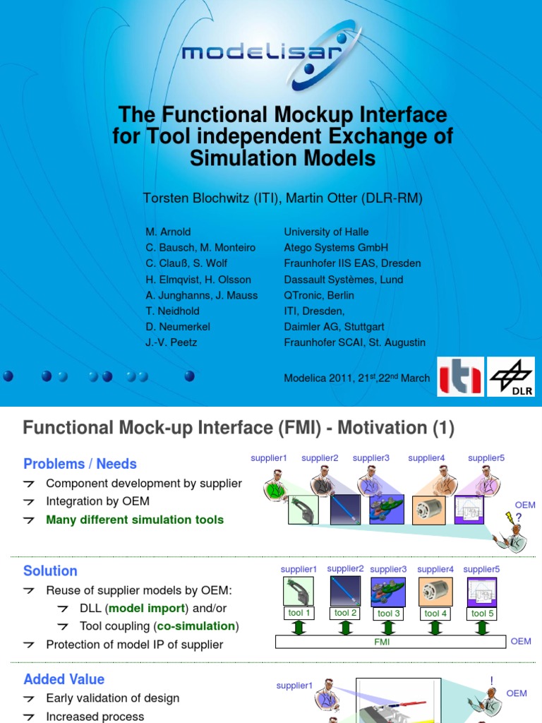 Functional Mockup Interface Overview | PDF | Xml | Parameter (Computer ...