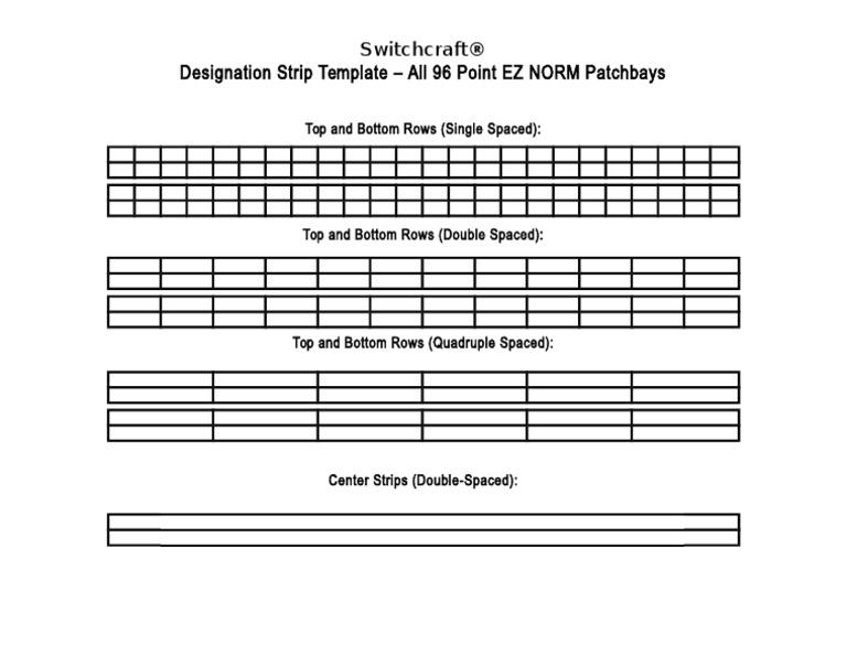 96 Point EZ NORM Patchbays | PDF
