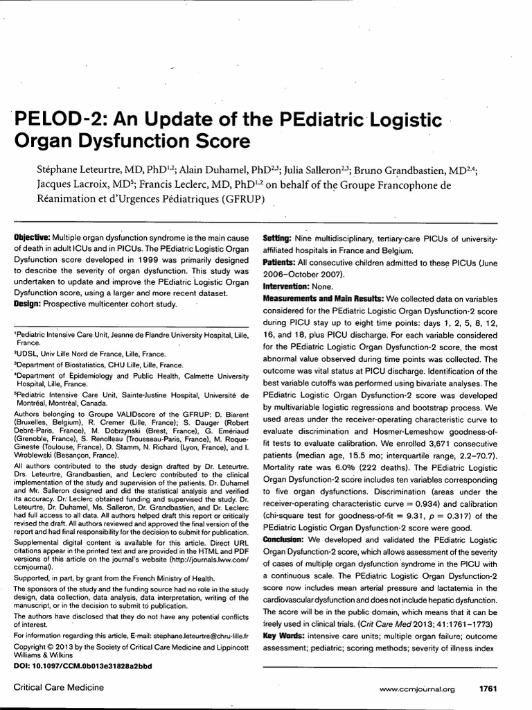 Pelod 2 | PDF | Logistic Regression | Reference Range