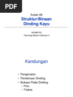 Topik 5 - Pembinaan Dinding, Pintu & Tingkap | PDF
