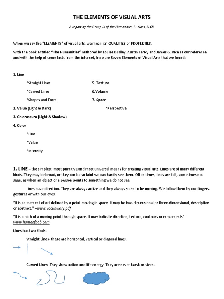 The Elements of Visual Arts | PDF | Perspective (Graphical) | Color