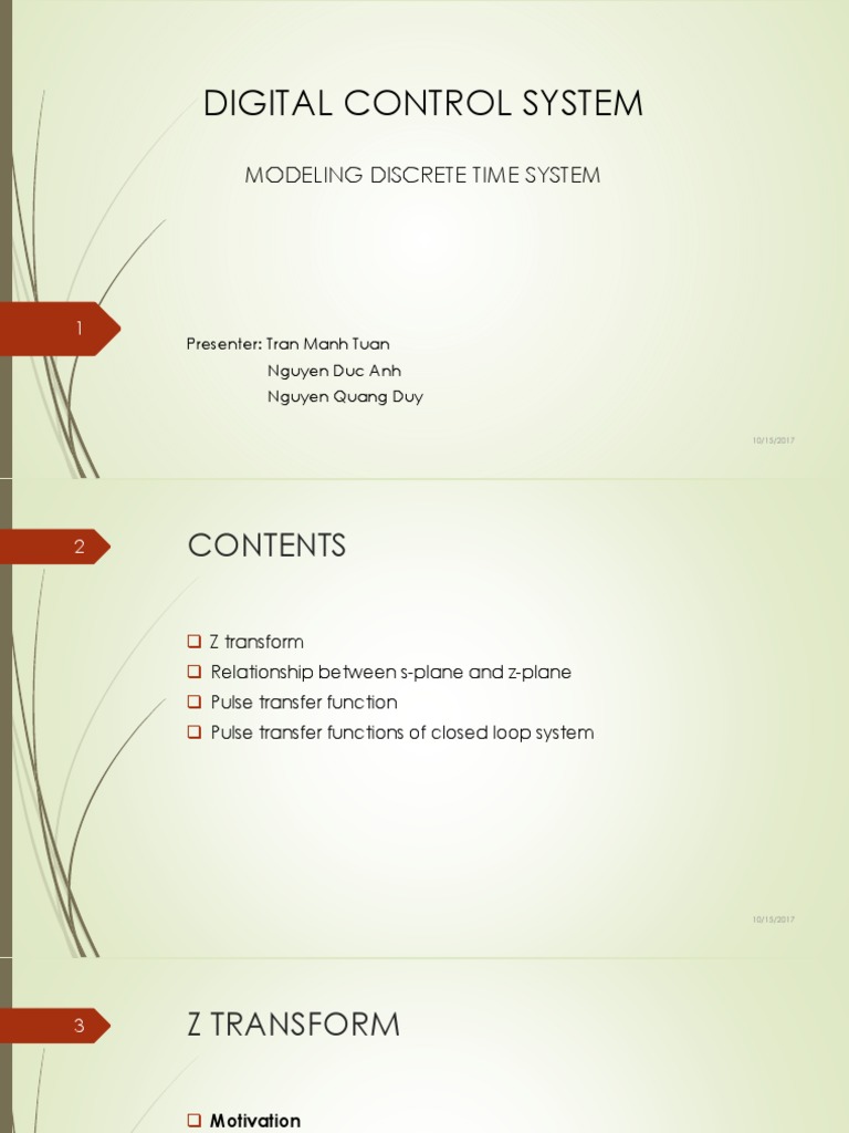 Digital Control System | PDF | Electronic Engineering | Mathematical ...