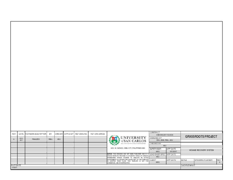 Hexane Recovery System Design Template | PDF