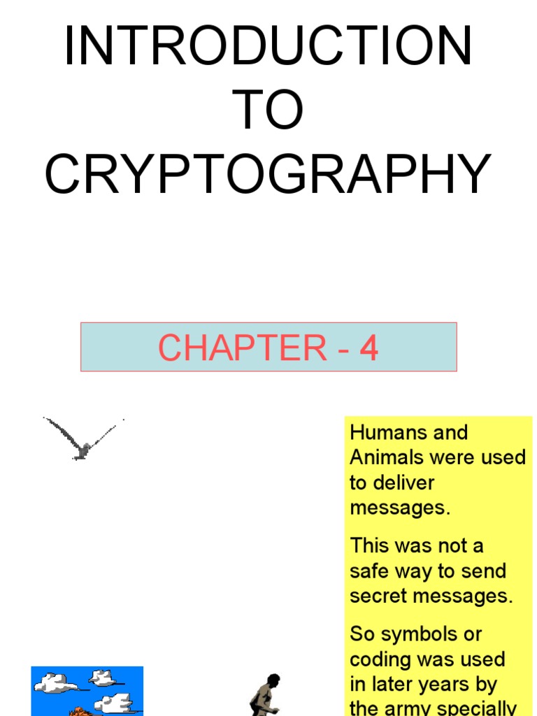 To Cryptography Chapter 4 Pdf Key Cryptography Cryptography