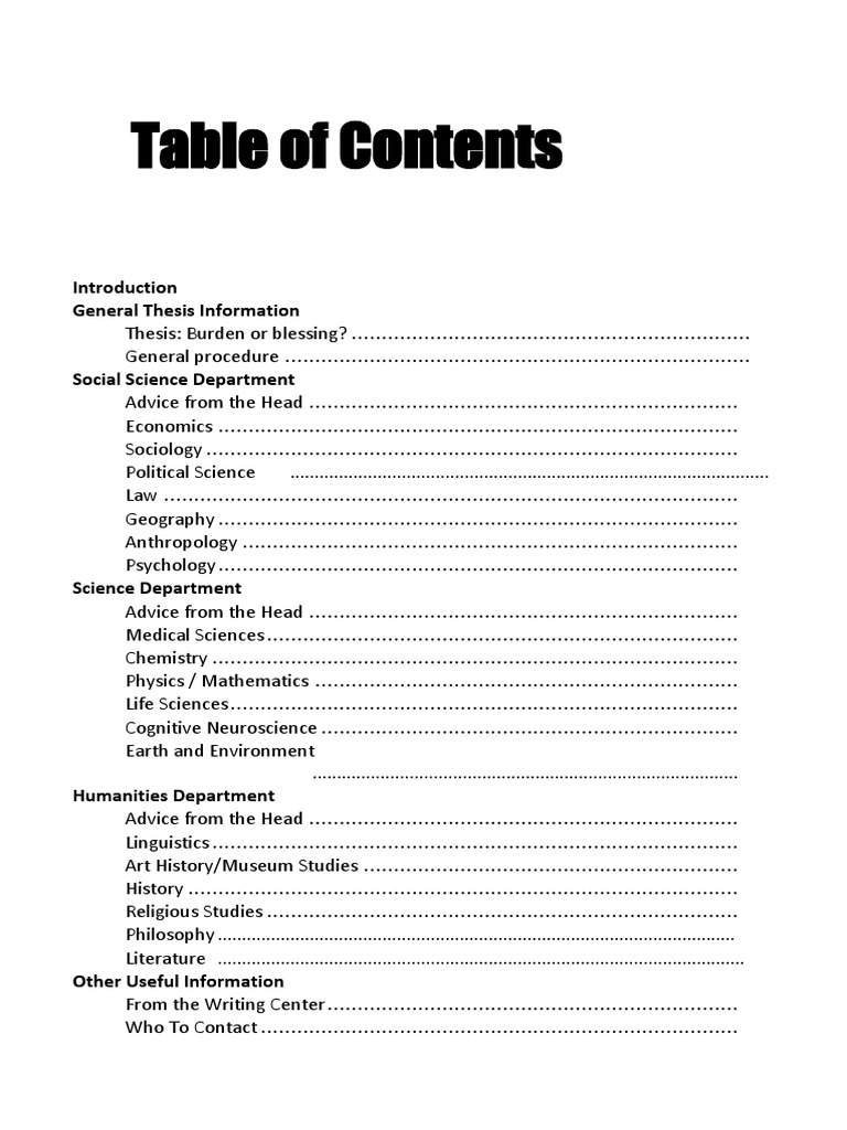 Ucu Asc Thesis Booklet | PDF | Thesis | Quantitative Research