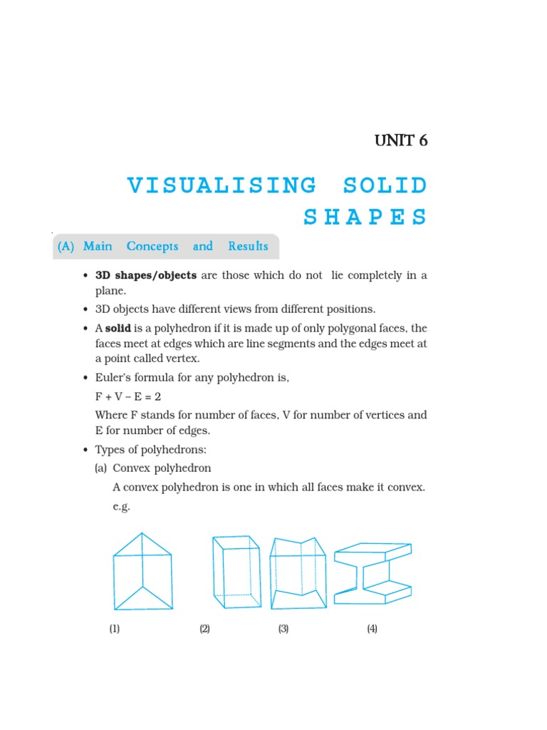 Visualizing Solid Shapes PDF | PDF | Area | Shape
