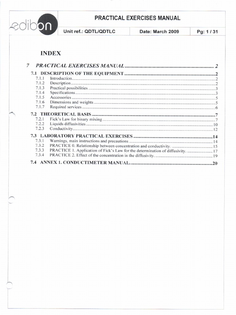 Experiment 1 Diffusion Pdf Solution Diffusion