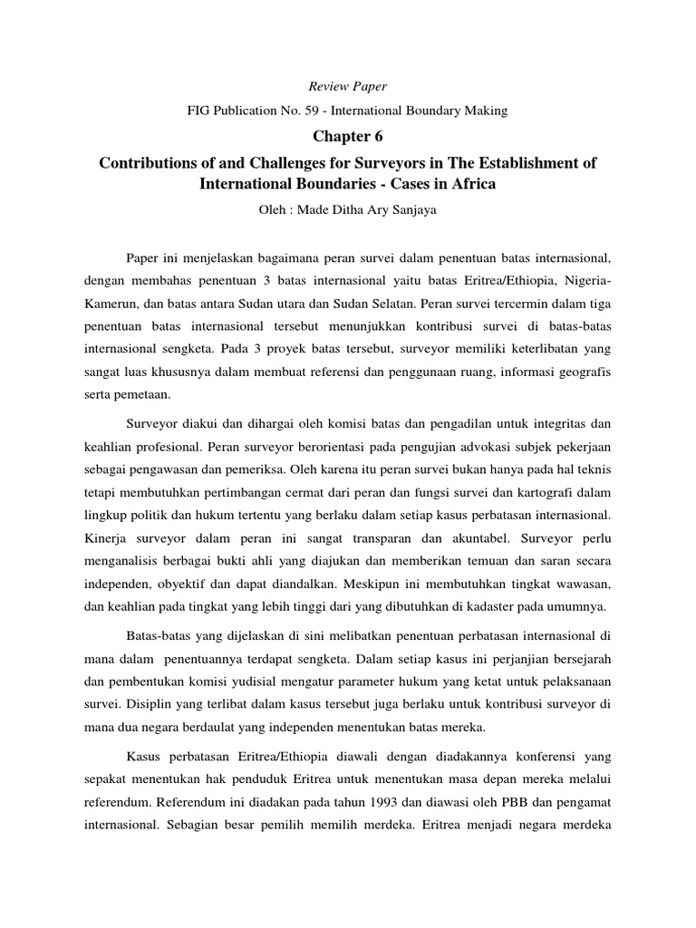 Review Paper-Boundary Making | PDF