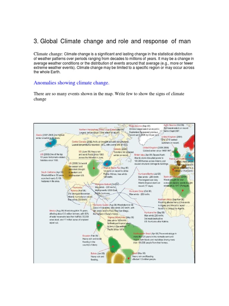 Climate Change: Human Impact and Response | PDF | Global Warming ...