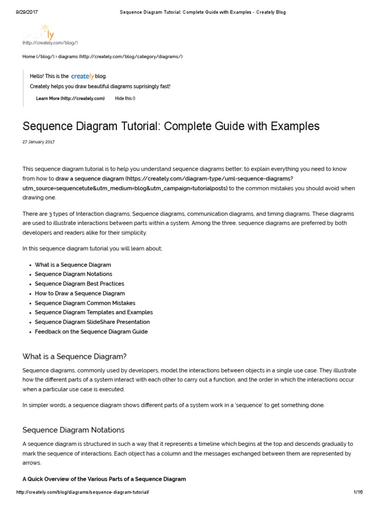 Sequence Diagram Tutorial - Complete Guide With Examples - Creately ...