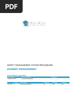 Journey Management Plan Template (A374101) | PDF | Vehicles | Risk