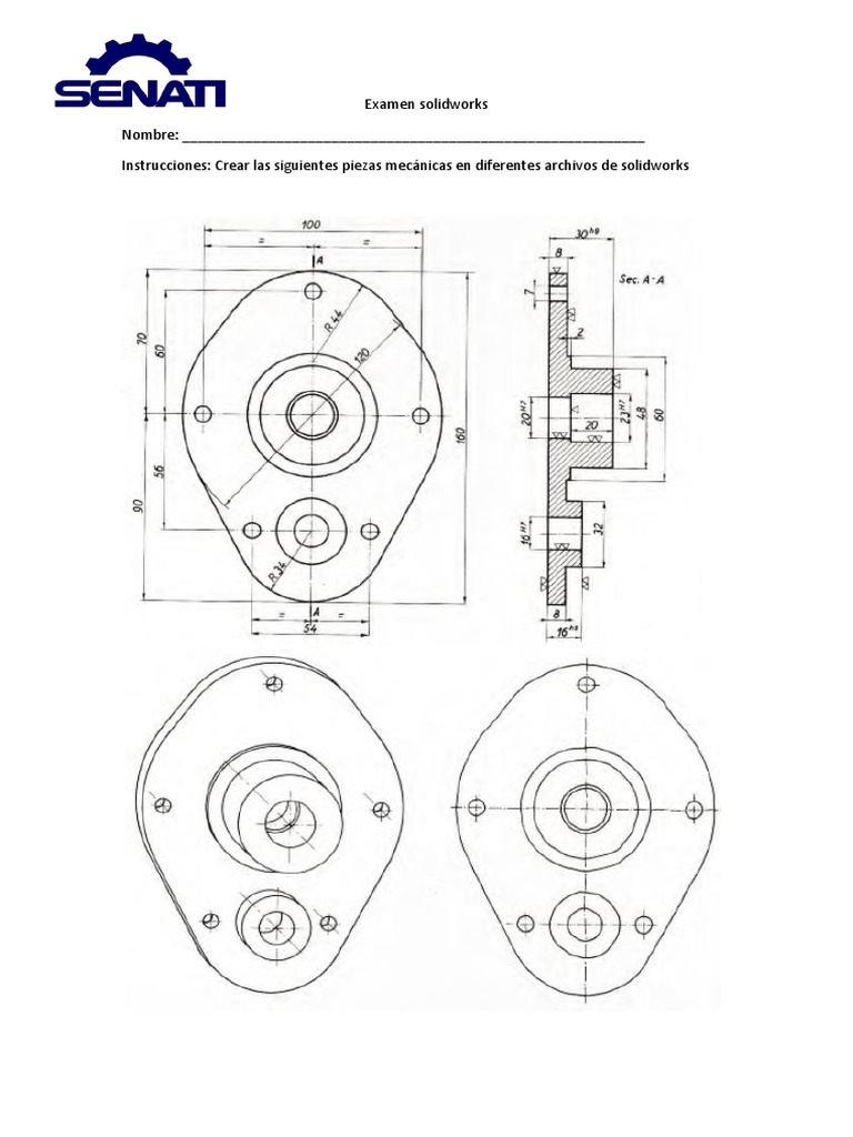 Examen Solidworks | PDF