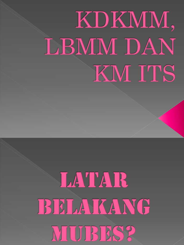 KDKMM, LBMM Dan KM Its | PDF