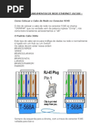 Padrões de Cores para Cabos RJ45 | PDF | Rede de computadores ...