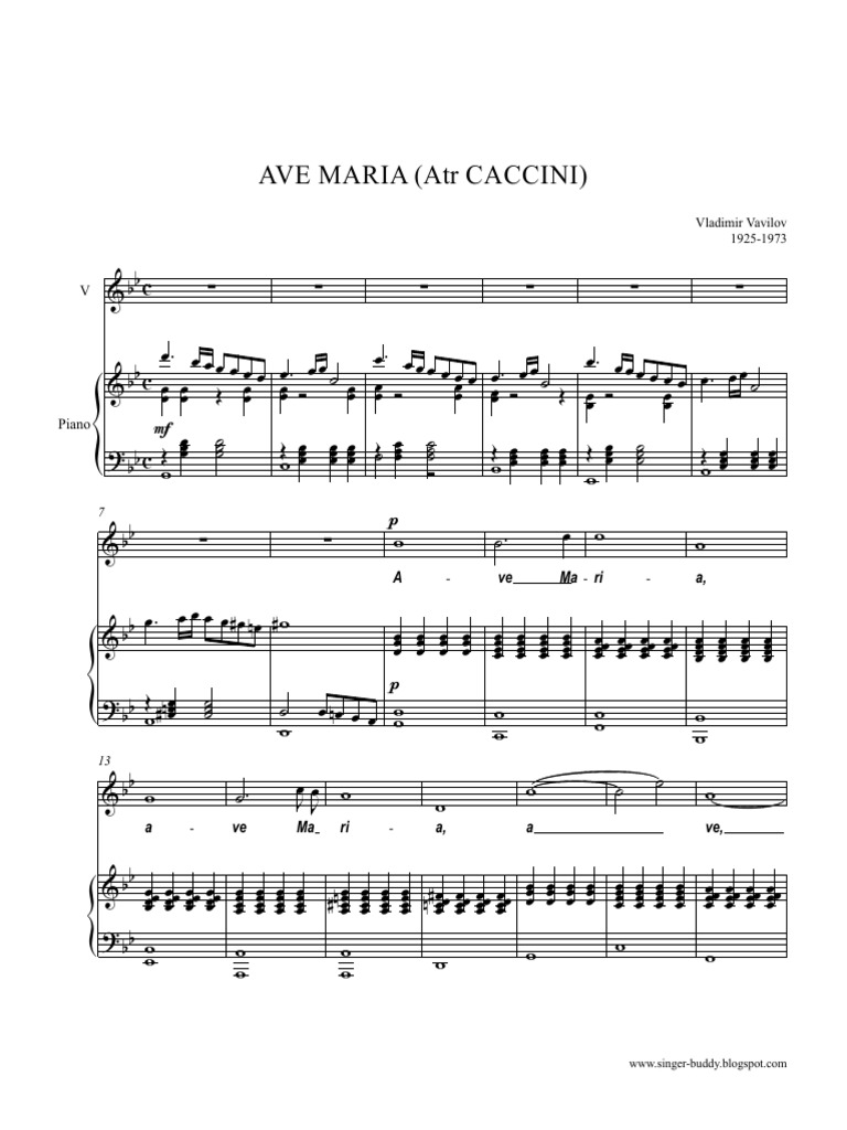 AVE MARIA CACCINI VAVILOV | Leisure
