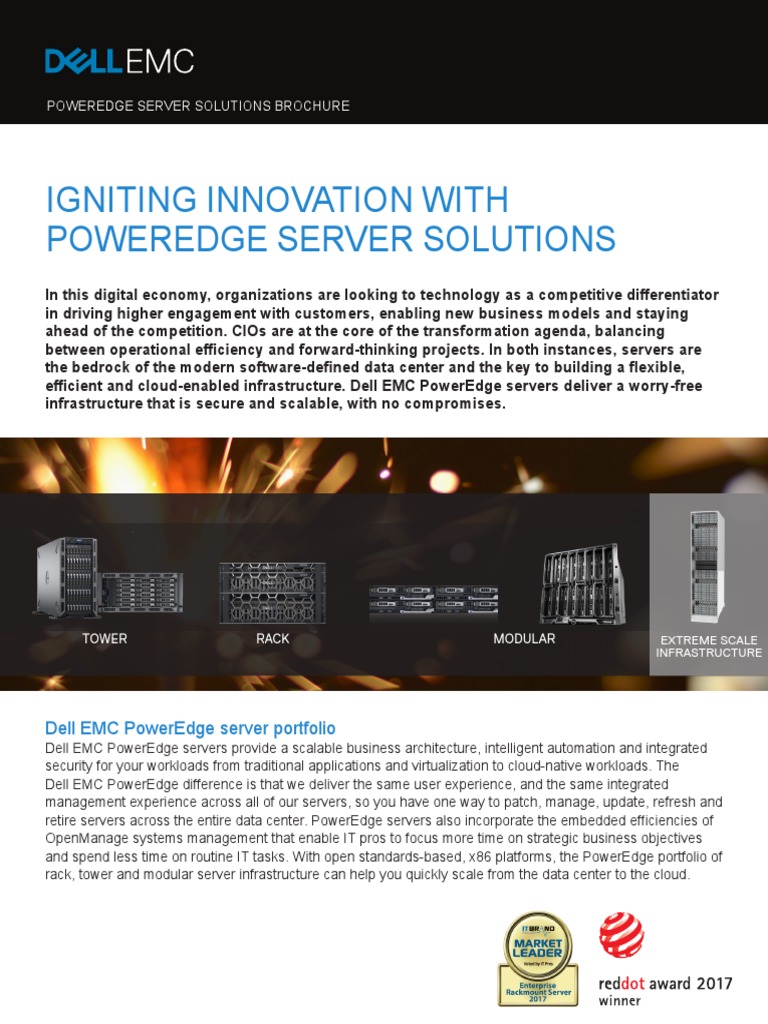Poweredge Server Solutions Brochure | PDF | Data Center | Cloud Computing