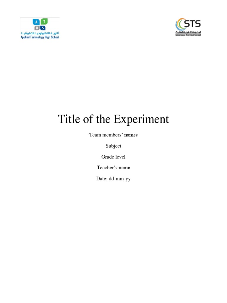 Lab Report Template | PDF