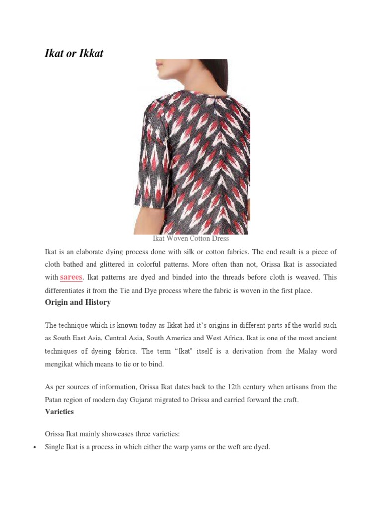 Ikat or Ikkat | PDF | Clothing Industry | Textile Arts