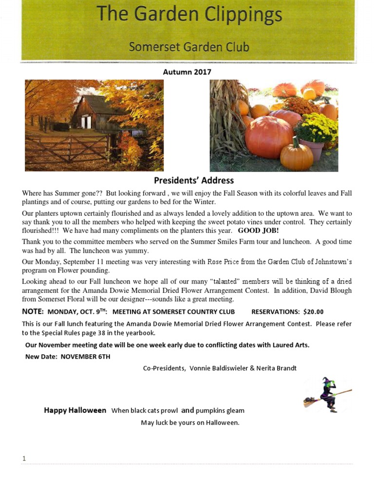 2017 Fall | PDF | Flowers | Perennial Plant