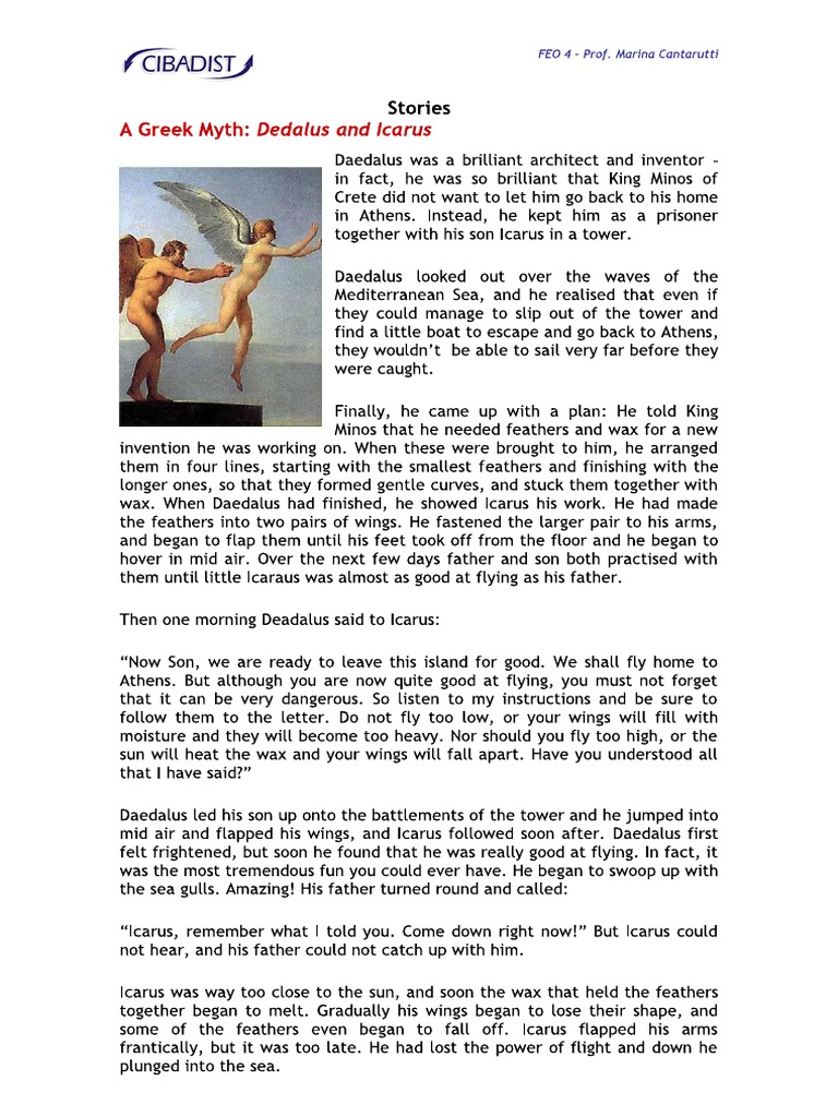 Daedalus and Icarus | PDF