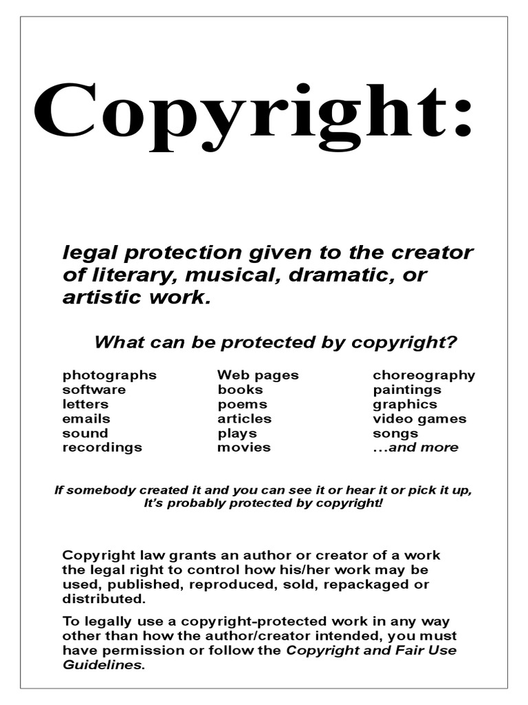 Copyright Poster | PDF