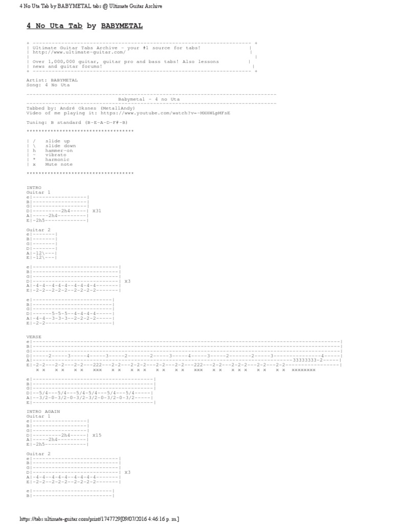 4 No Uta | PDF | Guitar Family Instruments | Irish Musical Instruments