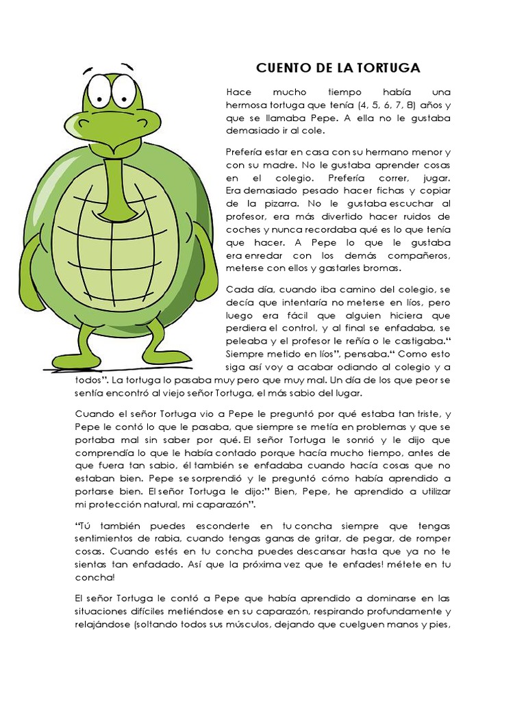 Cuento de La Tortuga | PDF | Ocio | Entretenimiento (general)