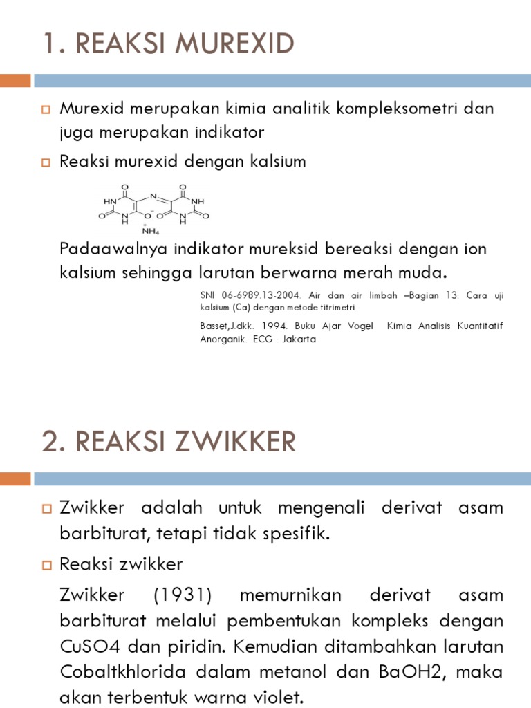Reaksi Murexid | PDF