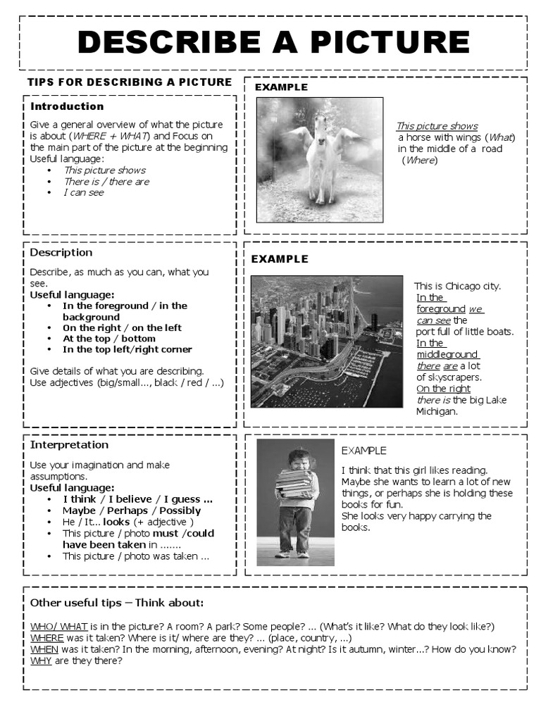 How To Describe A Picture 2 ## | PDF