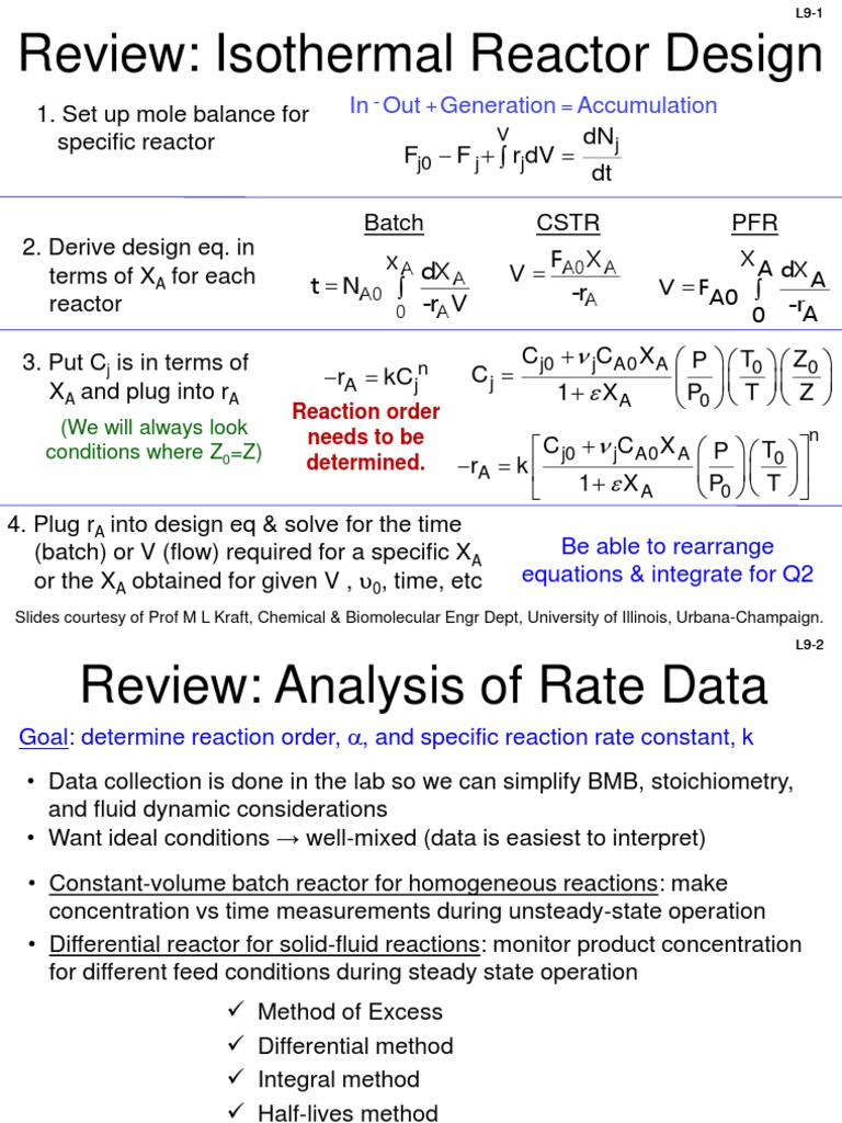 L9 Reactor Design For Multiple Rxns | PDF | Chemical Reactor | Unit Processes