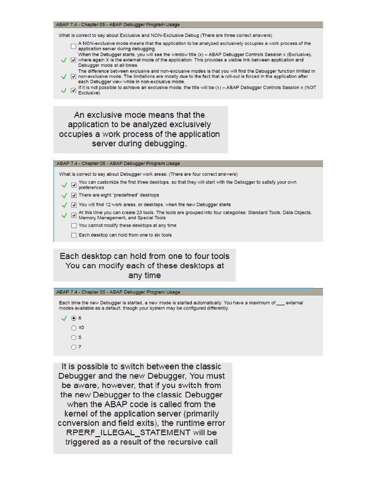ABAP 7.4 - Chapter 05 - ABAP Debugger Program Usage | PDF | Computer Programming | Software ...