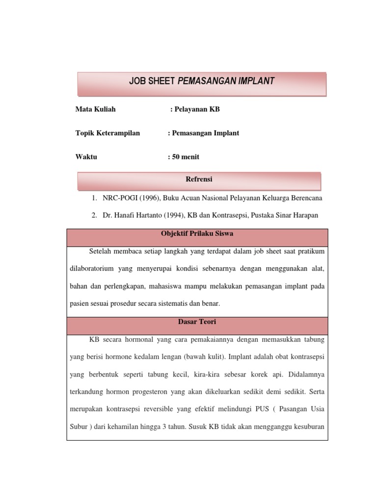 Job Sheet | PDF