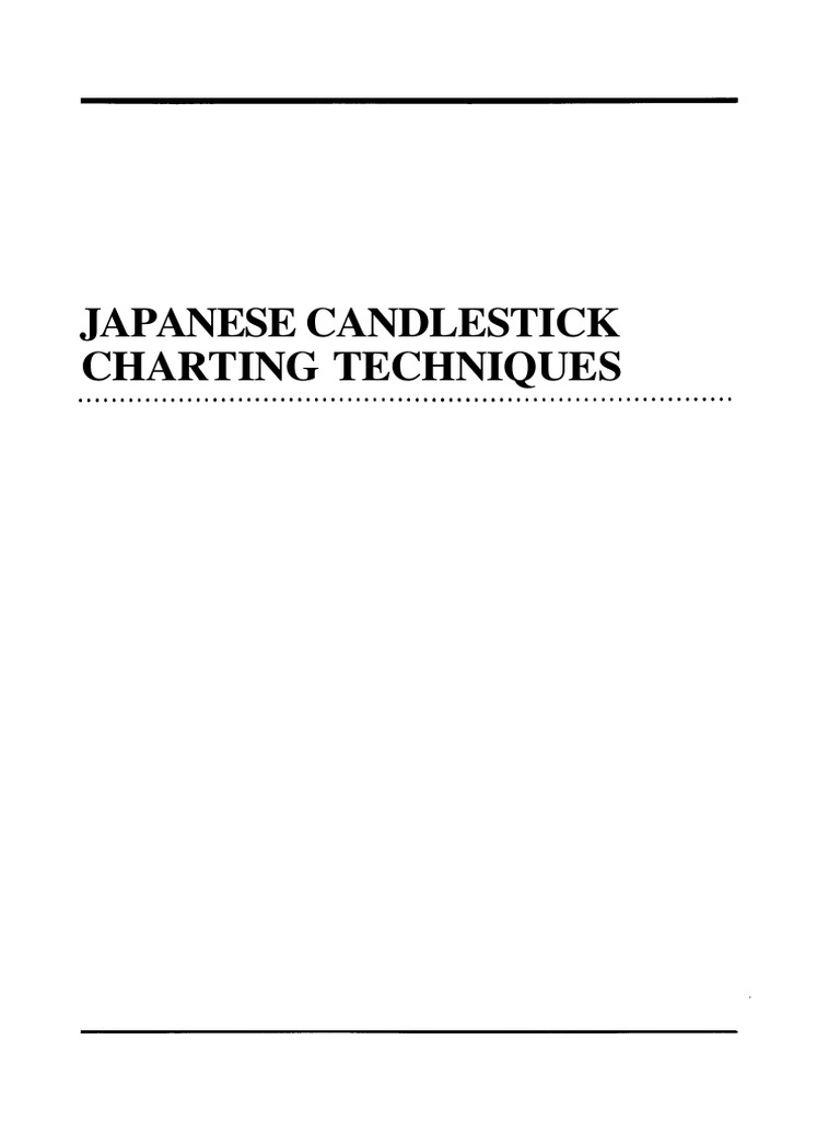 STEVE NISON - Japanese Candlestick Charting Techniques PDF | PDF ...