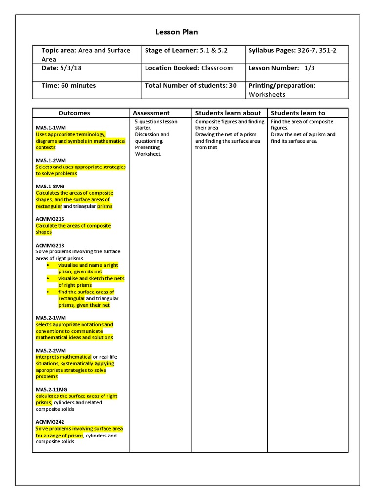 Measurement Lesson Plan | PDF | Pedagogy | Lesson Plan