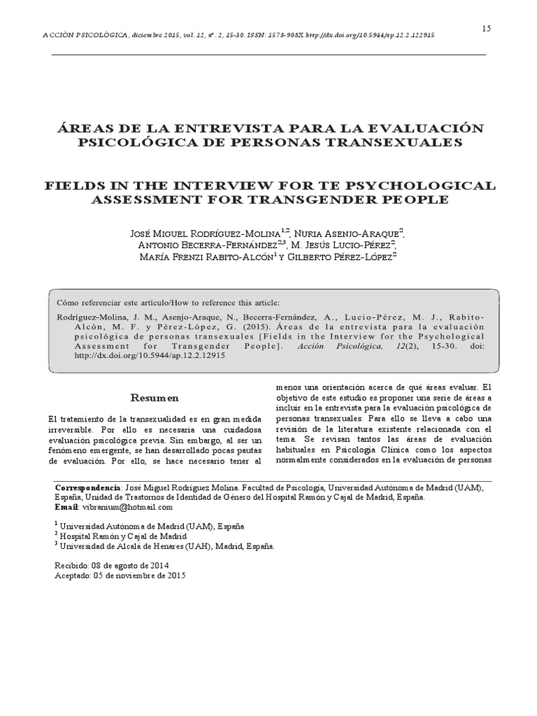 Manual de Entrevista para Transexuales PDF | PDF | Transexual | Salud ...