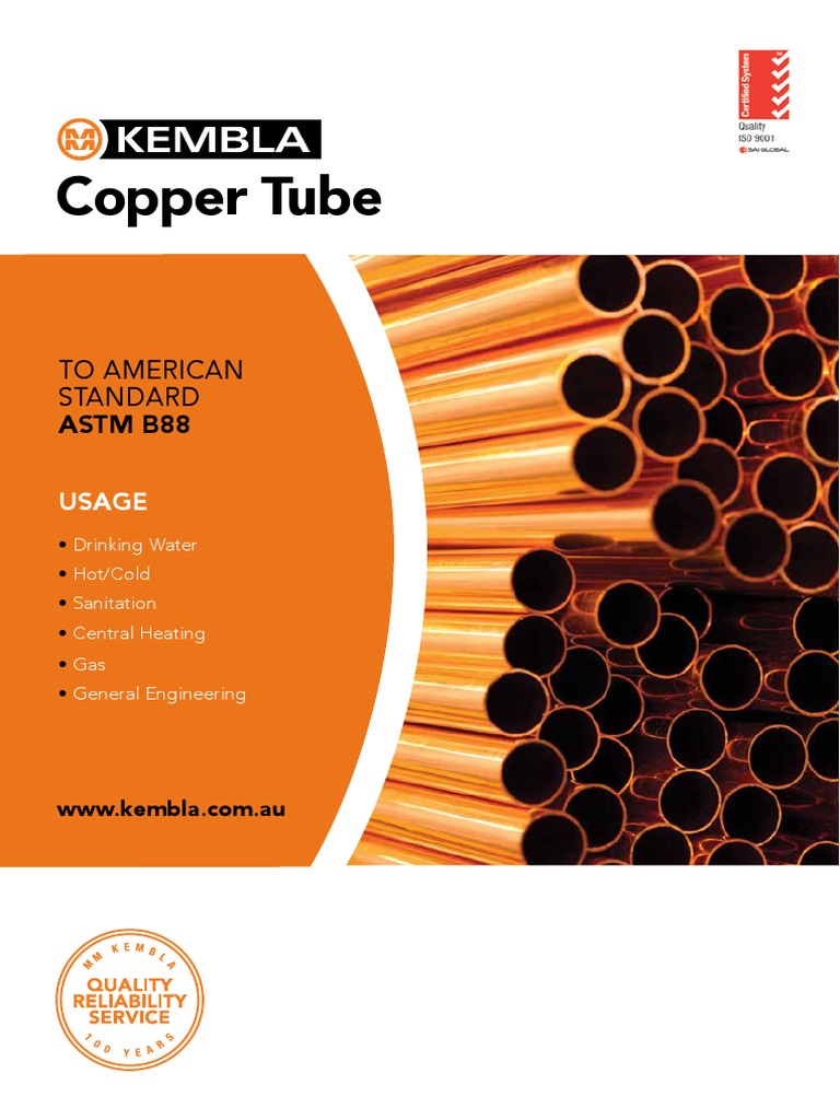 ASTM-B88-E56-16 Brosur Pipa Tembaga Kembla | Plumbing | Copper