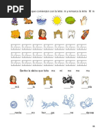 Cuadernillo Lectoescritura M, P, L, S | PDF | Comunicación humana ...