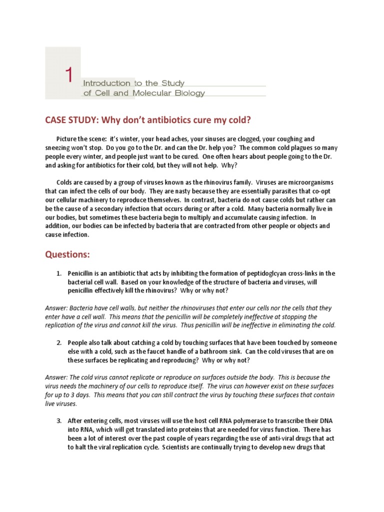 Clinical Case Study Chap 1 | PDF | Virus | Bacteria
