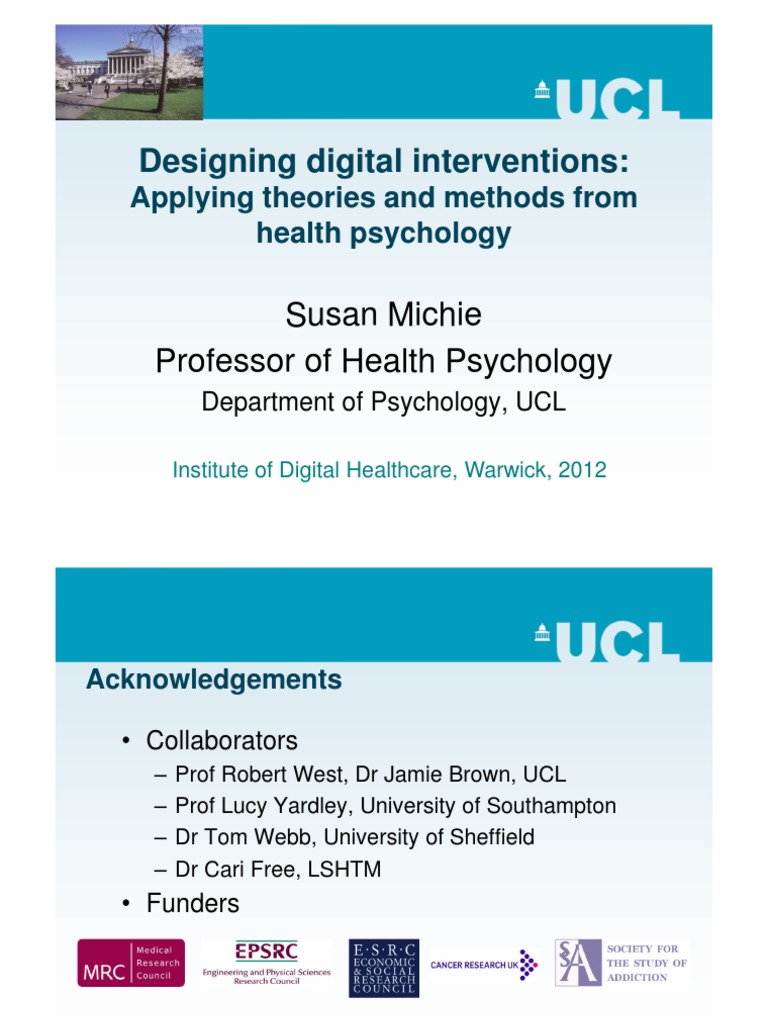 Designing Digital Interventions | PDF | Smoking Cessation | Behavior