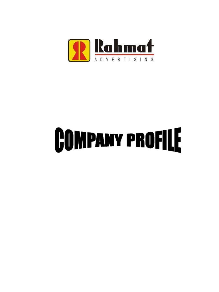 CV Rahmat Advertising Profil | PDF